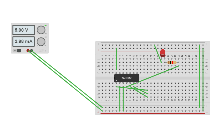 Circuit Design Or Gate Using Nor Gate Tinkercad