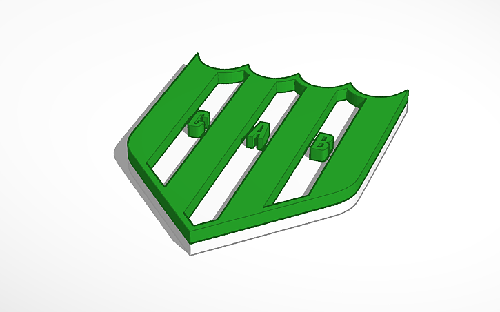 3D design Escudo de Banfield - Tinkercad