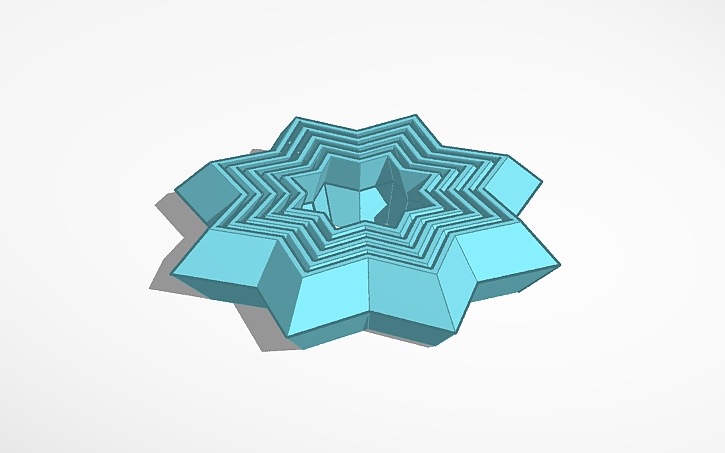 3D design figet toy star - Tinkercad
