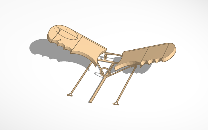 3D design Leonardo Da Vinci Flying Machine - Tinkercad