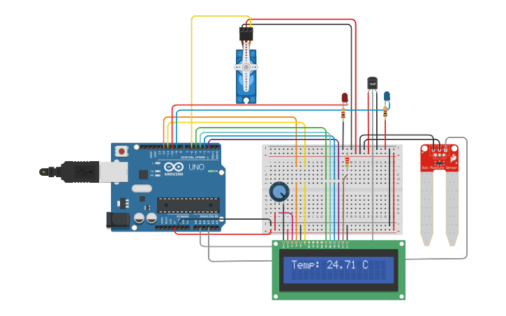Circuit Design Environmental Monitoring Tinkercad