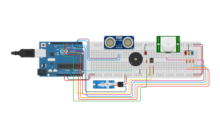 Circuit Design Smart Home System Tinkercad