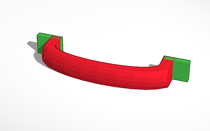 3D design handle - Tinkercad