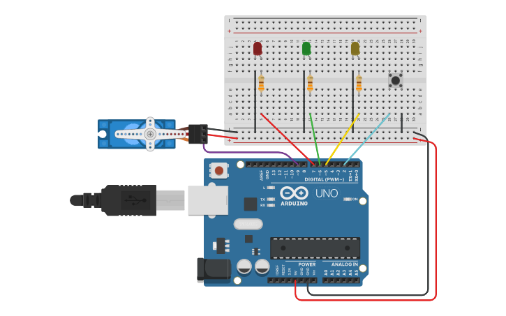 Circuit design String Communication | Tinkercad
