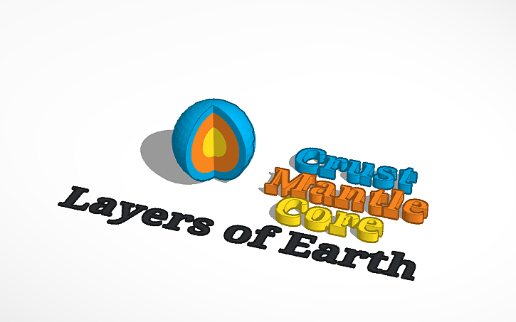 3D design Layers of Earth | Tinkercad