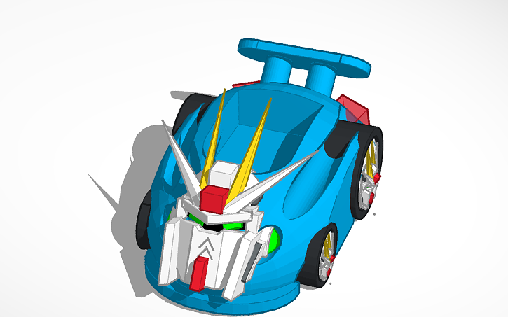 3D design gundam car | Tinkercad