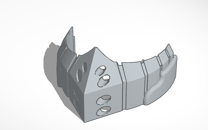 3D design Deku Mask (my Hero Academia) - Tinkercad