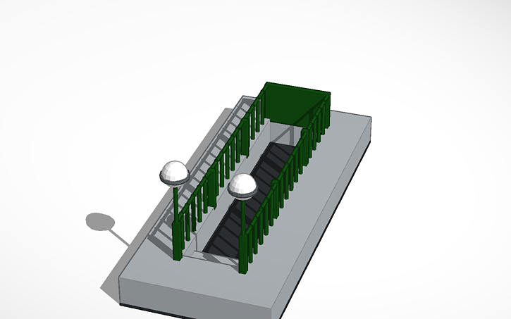 3D design Subway Entrance - Tinkercad