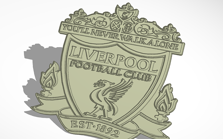 3D design Liverpool UEFA CHAMPİONS LEAGUE CHAMPİON - Tinkercad