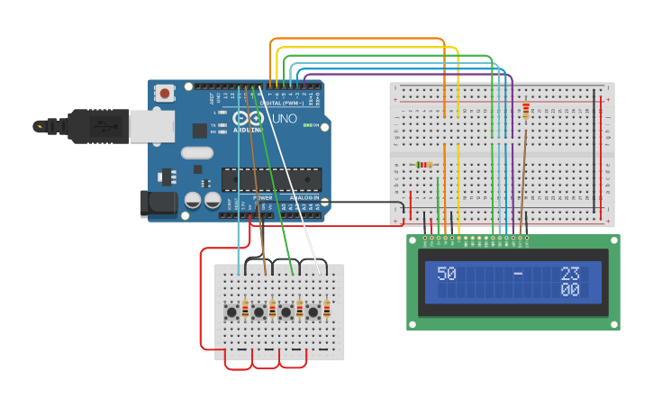 Circuit design ARCADE V2.0 | Tinkercad