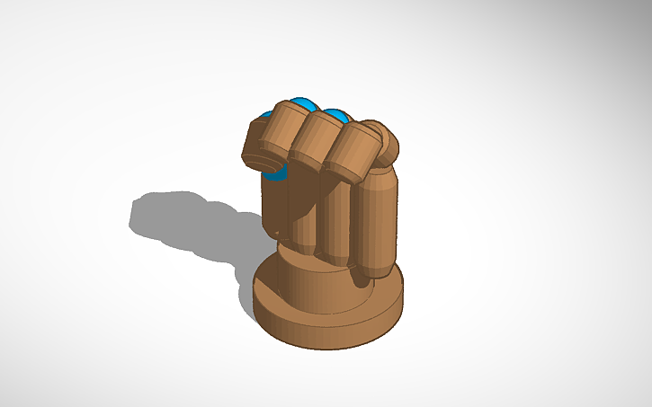3D design hand - Tinkercad
