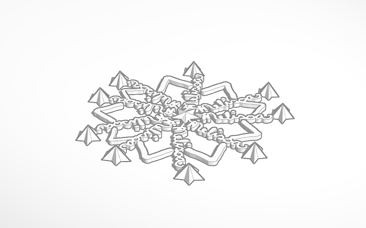 3D design My snowflake | Tinkercad