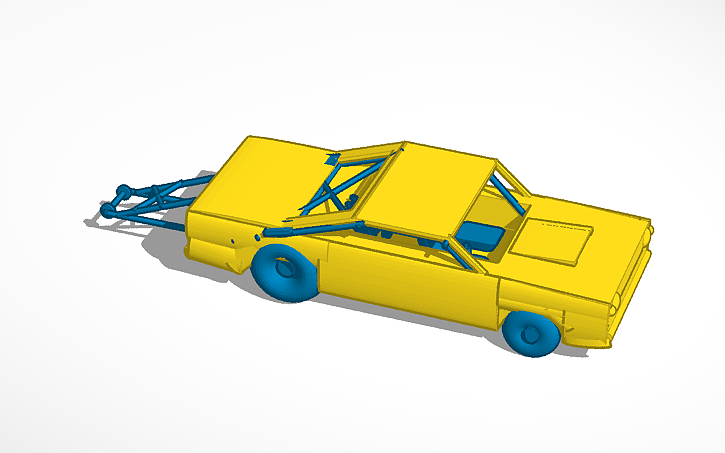 3D design Drag Car - Tinkercad