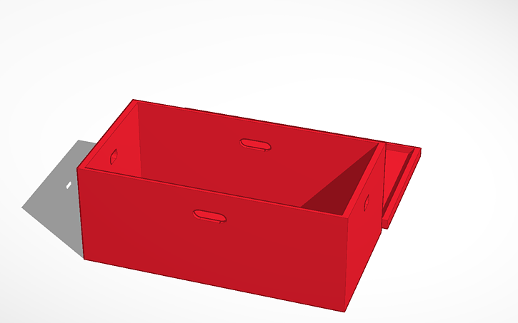 3D design storage box - Tinkercad