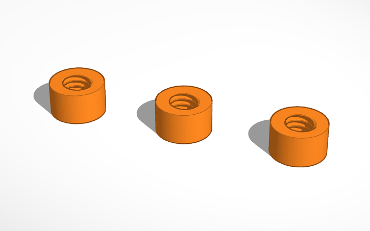 3D design Threaded Bushing - Tinkercad