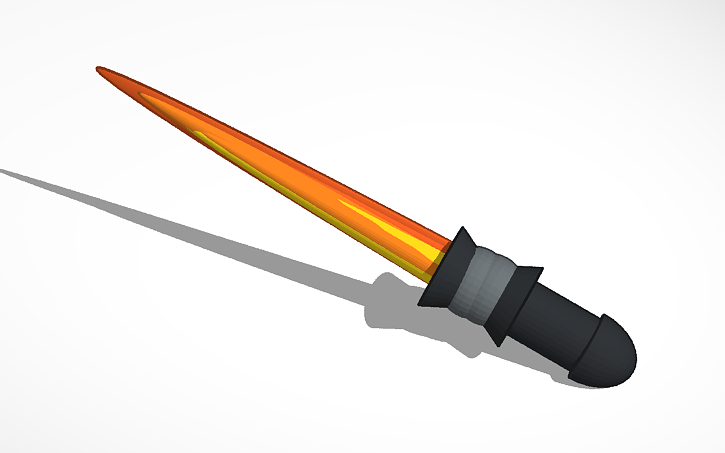 3D design dagger of fire #weapons | Tinkercad