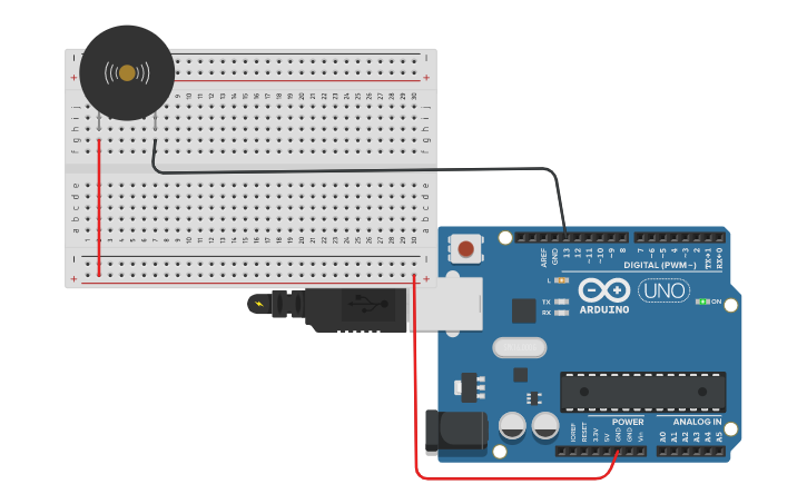 Circuit design Arduino Music - Tinkercad