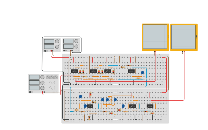 Circuit design ECG - Tinkercad