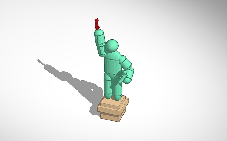 3D design Statue Of man - Tinkercad
