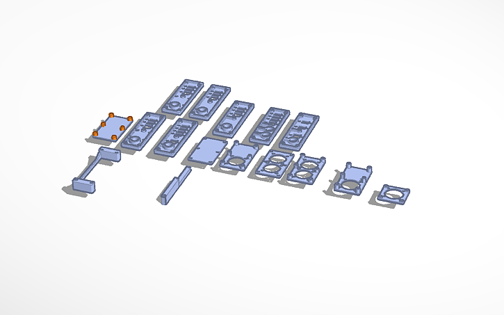 3D design Back7.co Kuiper Deck - IO Panel Variations | Tinkercad