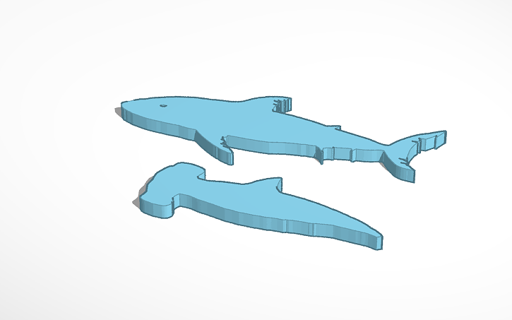 3D design Sharks :) - Tinkercad