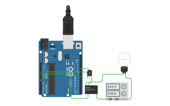 Circuit design Relé - Tinkercad