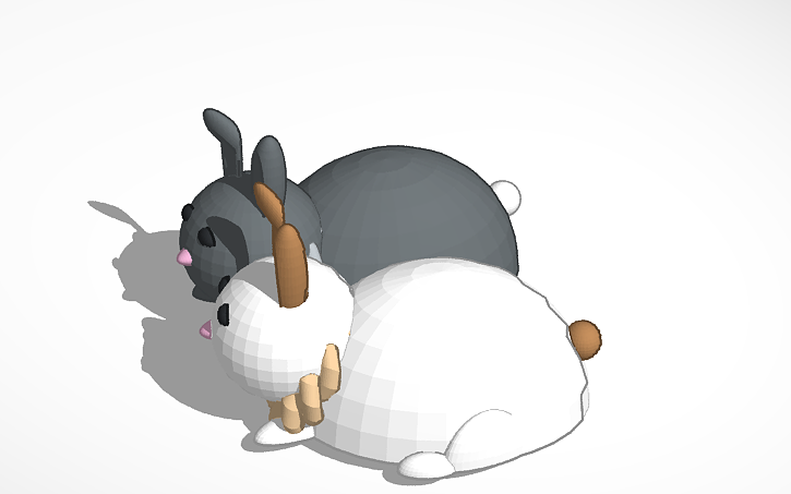 3D design Bunnies - Tinkercad
