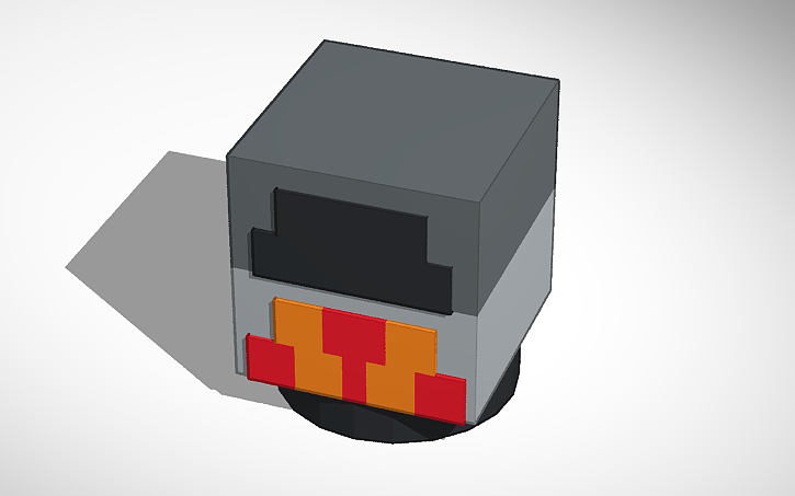 3D design Lego minecraft furnace (updated) - Tinkercad