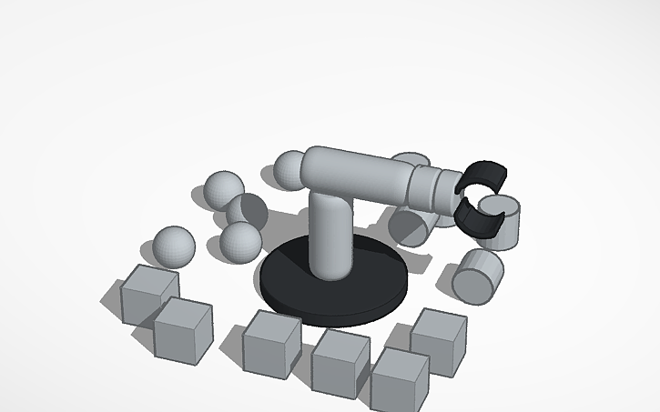 3D design robot arm - Tinkercad