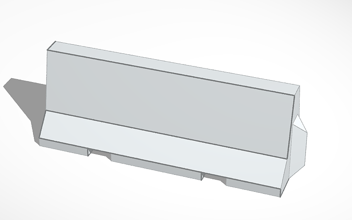 3D design Concrete Divider - Tinkercad