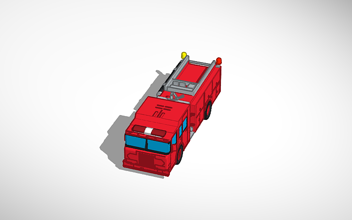 3D design fire truck - Tinkercad