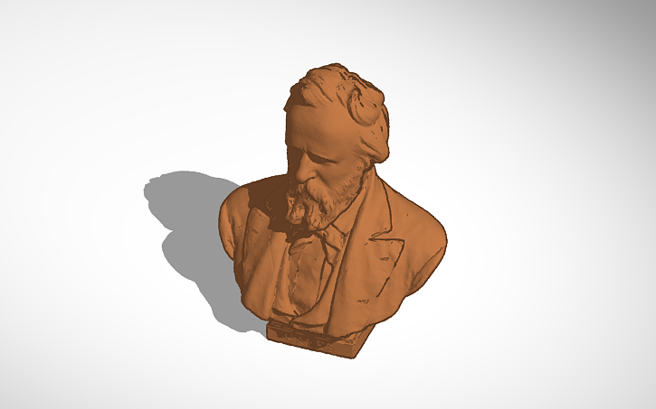 3D design rutherford statue - Tinkercad