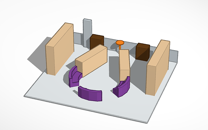 3D design Floorplan - Tinkercad