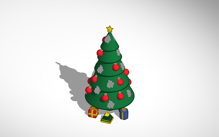3D design Christmas tree - Tinkercad