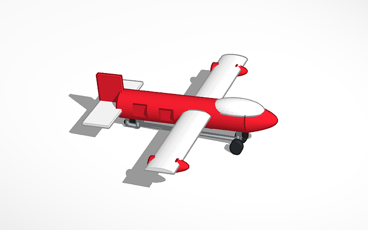 3D design Airplane - Tinkercad