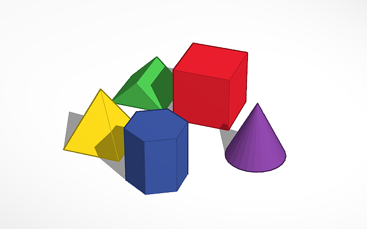 3d Design Geometric Shapes Tinkercad