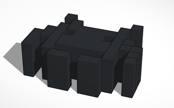 3D design Space Invader | Tinkercad
