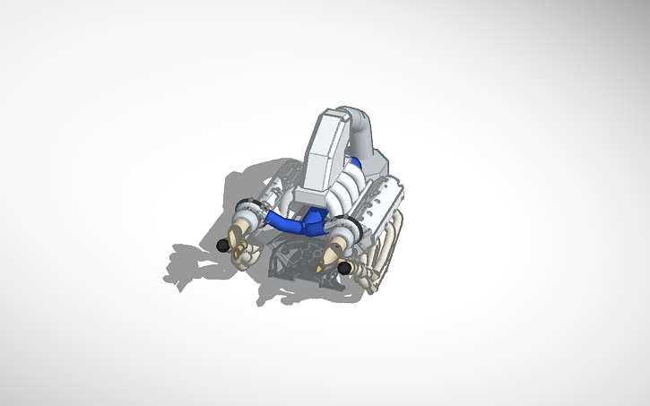 3D design Game Over hemi speedboat engine-finnegan's garage - Tinkercad