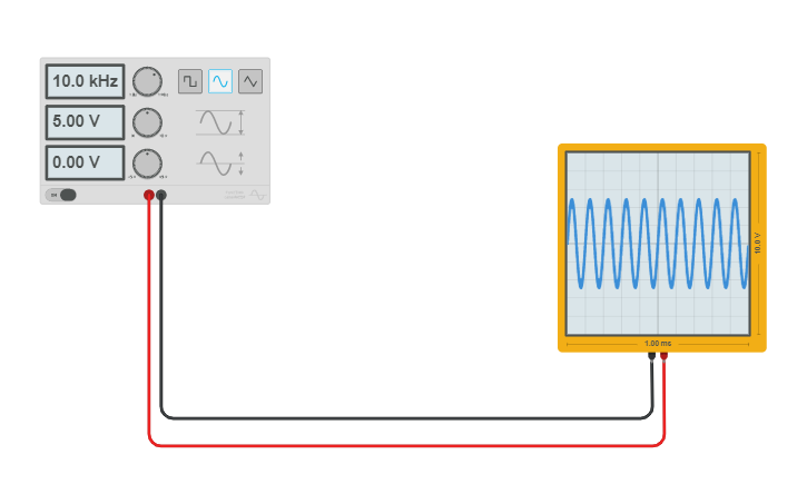 Circuit design SINE WAVEFORM | Tinkercad