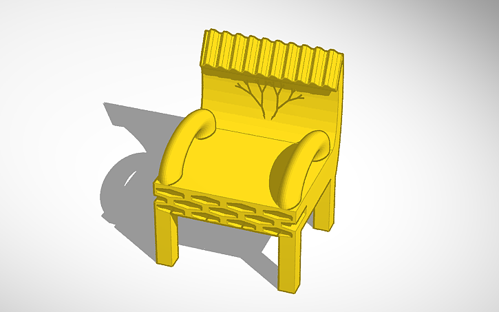3D design Mikayla S. Chair | Tinkercad