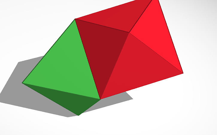 3D design Octahedron method 2 - Tinkercad