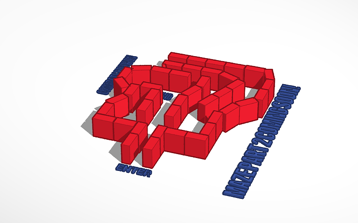 3D design Maze - Tinkercad