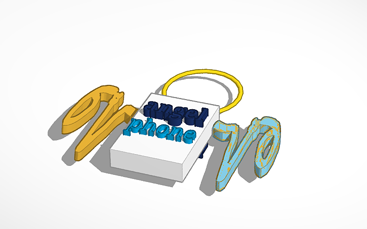 3D design angel phone project - Tinkercad