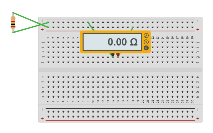 Circuit design multimeter - Tinkercad
