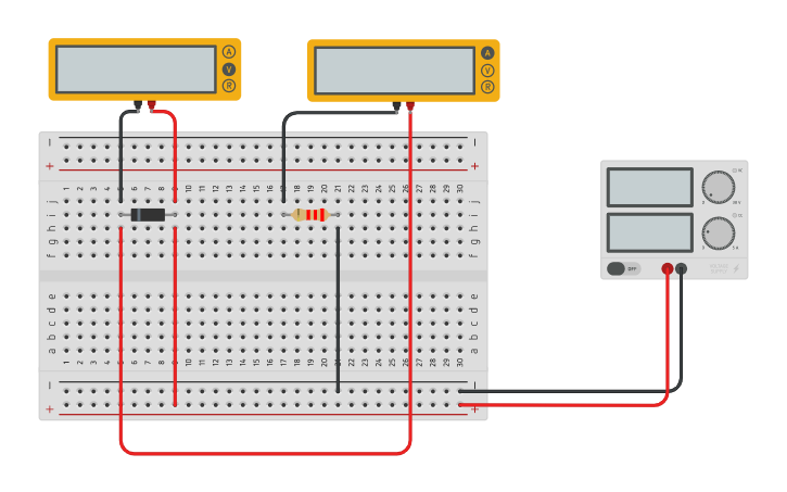 Circuit design PRAKTIKUM BIAS MAJU(A1)_AISYA | Tinkercad Circuit design PRAKTIKUM BIAS MAJU(A1)_AISYA | Tinkercad