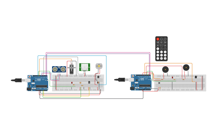 Circuit design Smart Home Project - Tinkercad