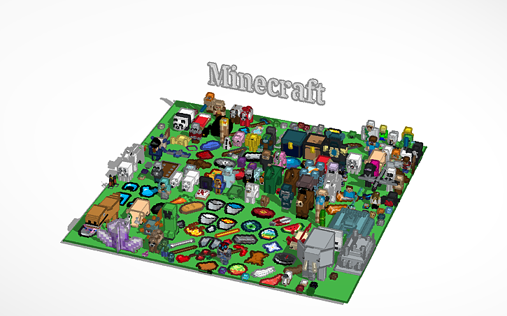 3D design Minecraft Fiesta! (With floor) | Tinkercad