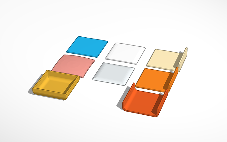 3D design 50x50x2mm building plates | Tinkercad
