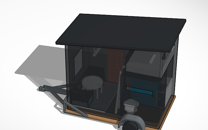 3D design Tiny House Project - Tinkercad