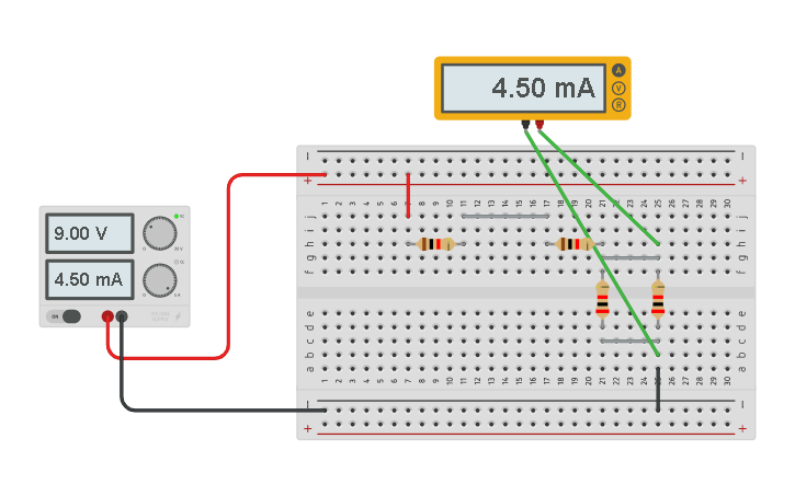 Circuit design Ejercicio #2 de la práctica de lab#1 | Tinkercad